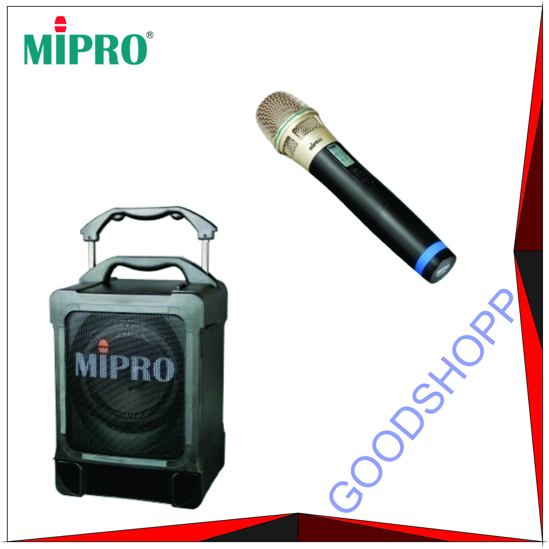 MIPRO MA-707 MA707 MA 707 UHF Single-Ch Wireless Amplifier (100W RMS) with CD Player & USB ...