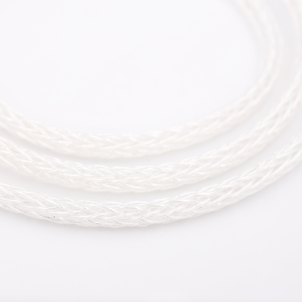 HI End 8AG Silver Plated OCC Power Cord 16 Strands US AC Power Cable HI End 8AG Silver Plated OCC Power Cord 16 Strands US AC Power Cable