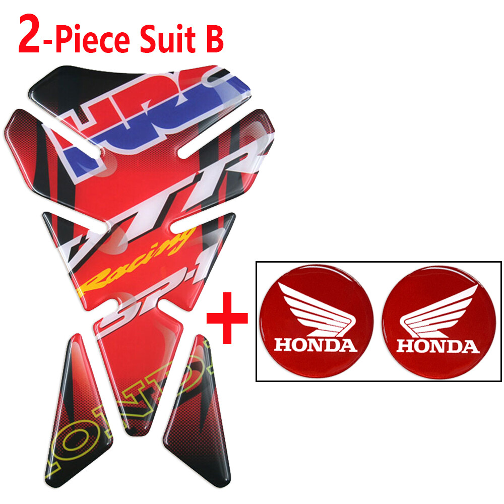 Honda HRC 3D Epoxy Motorcycle Fuel Tank Sticker Waterproof and ...