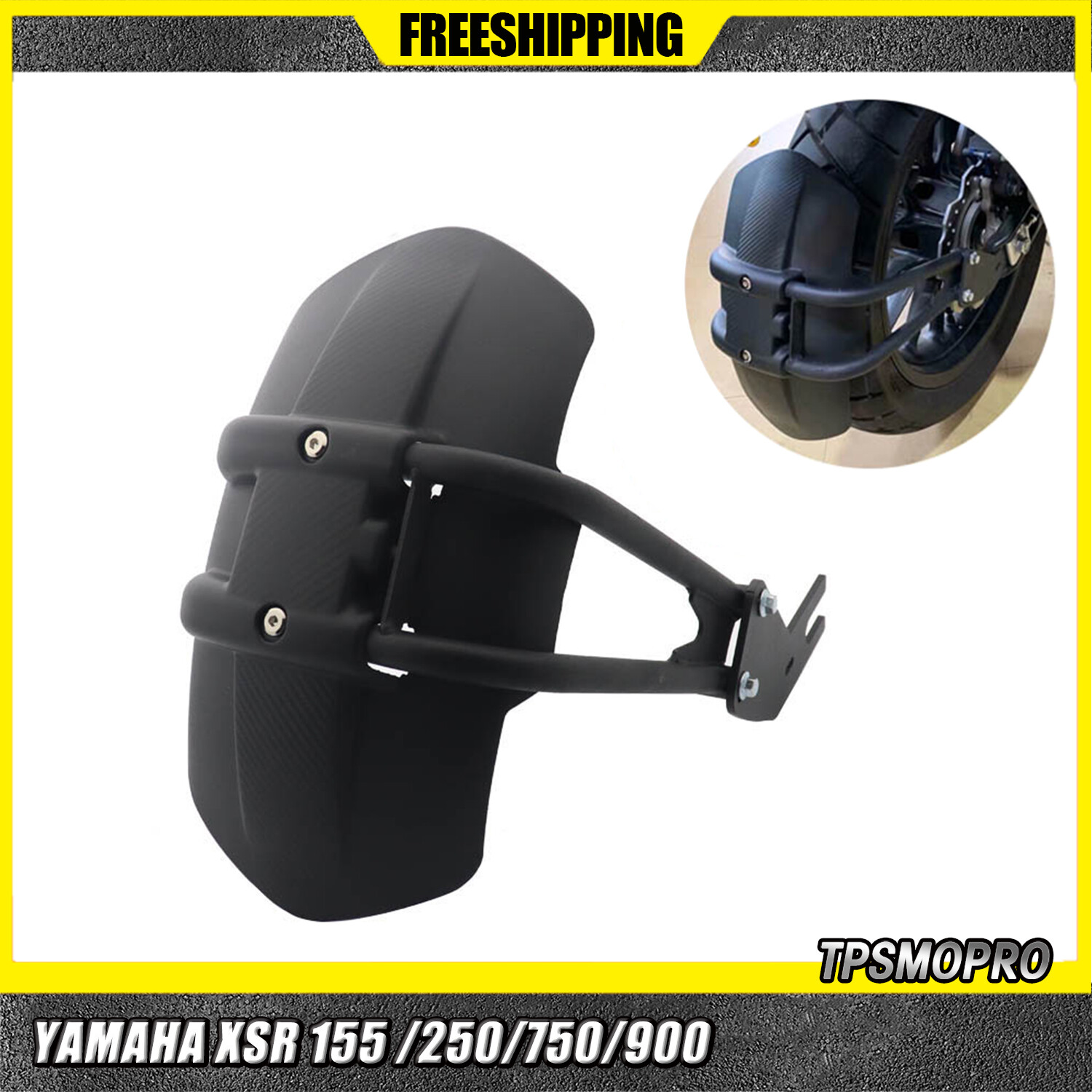 YAMAHA XSR155 REAR FENDER Mudguard Anti-Splash Part Protection | Lazada PH