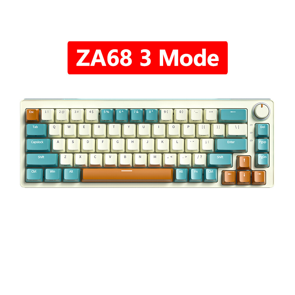 ZIFRIEND ZA68 Wireless Mechanical Keyboard 3 Modes Linear Switch ...
