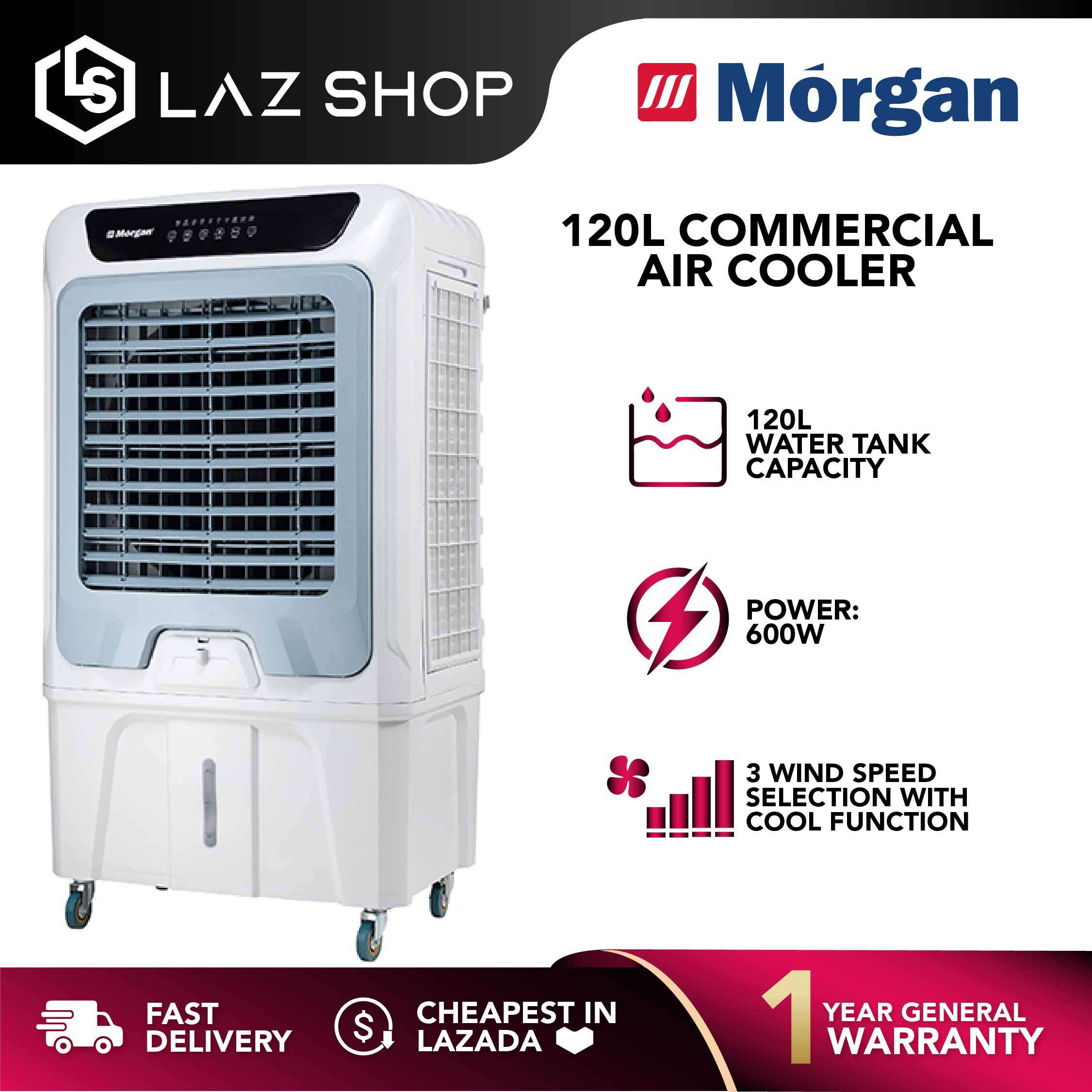 Morgan 120L Commercial Air Cooler MAC-AMPLEFLOW 18 | 3 Wind Speed Selection | Remote Control ...