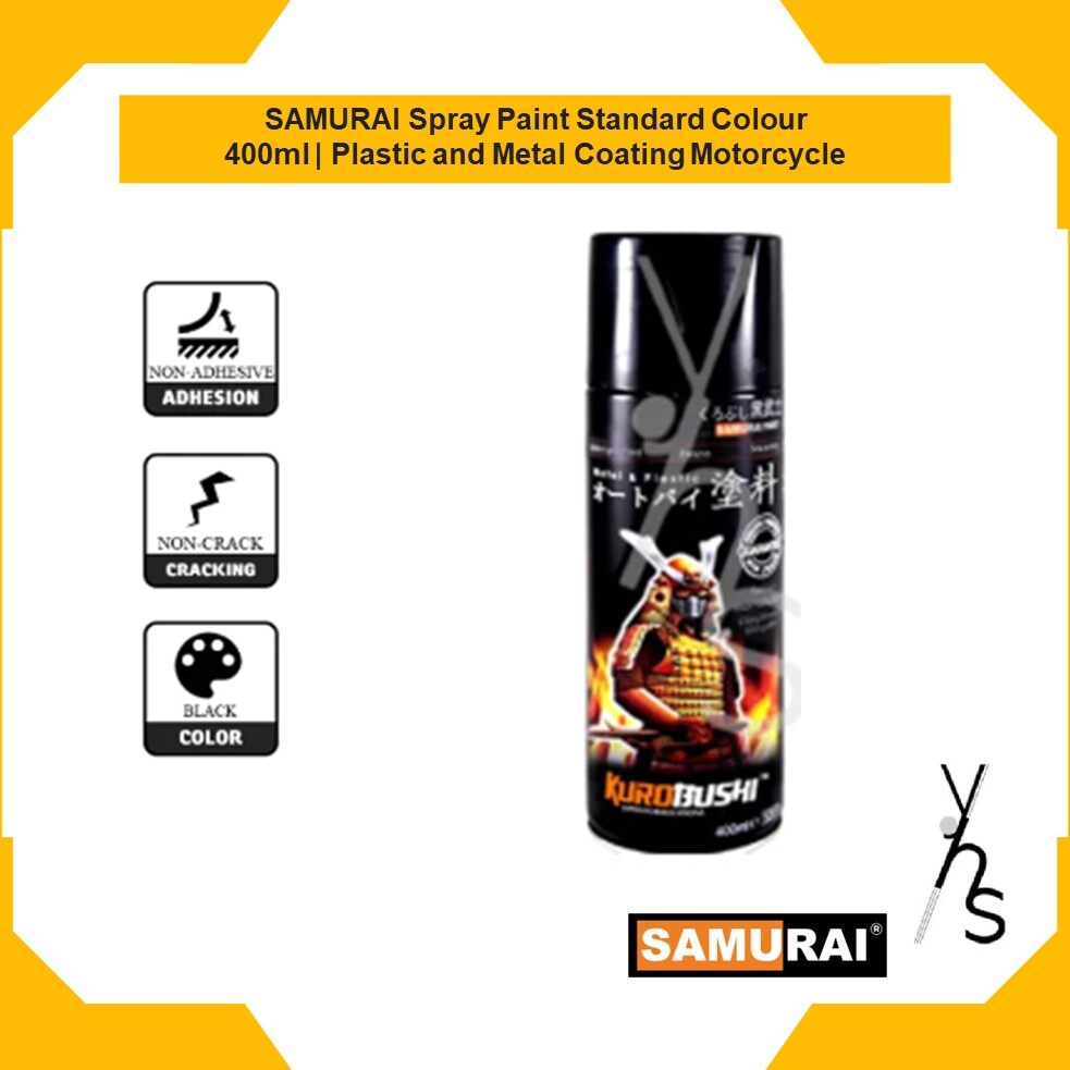 SAMURAI Spray Paint Standard Colour 400ml | Plastic and Metal Coating ...