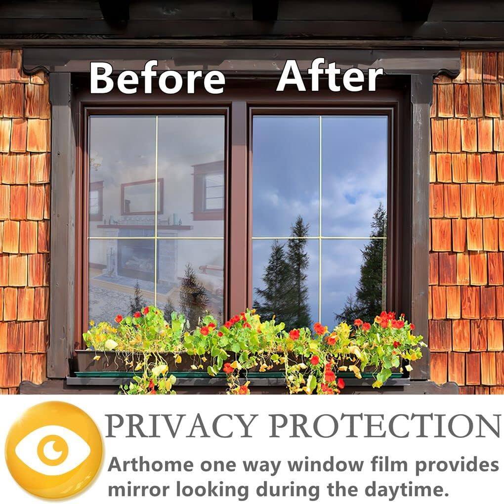 WEFILM Window Tinted Film Home One Way Film Tinted Privacy Window Film ...