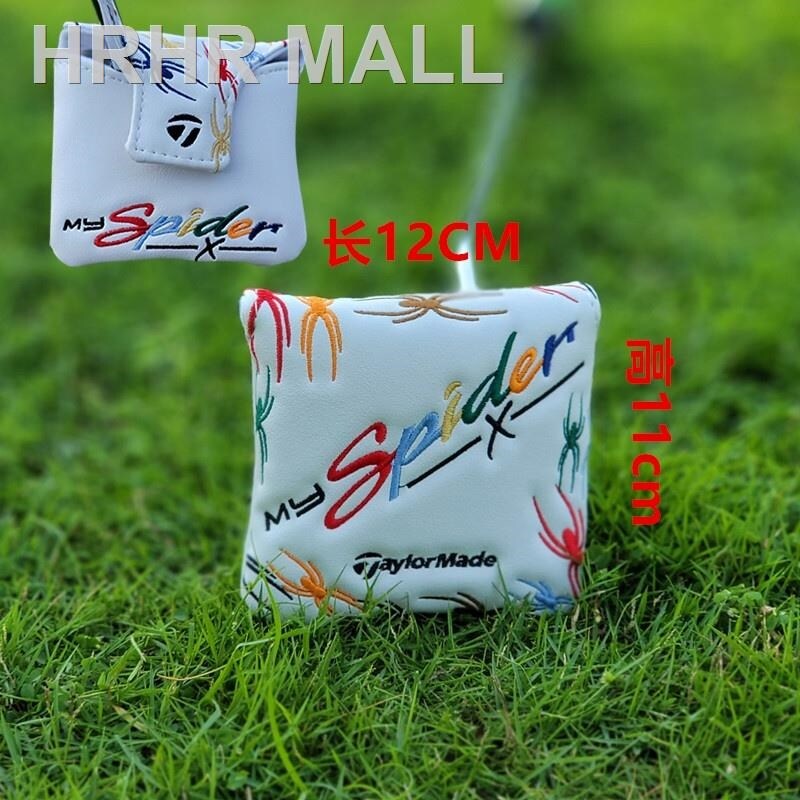 Spider Red Square Putter Cover Golf Club Head TLM Ball Protective Cap ...