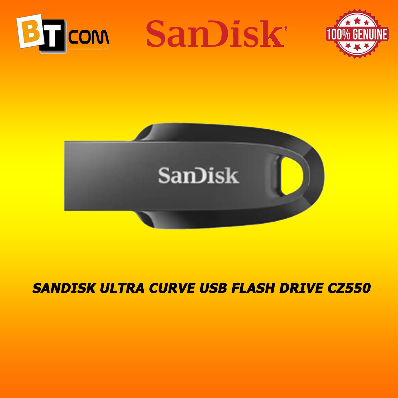 SanDisk Ultra Curve USB Flash Drive CZ550 | Lazada