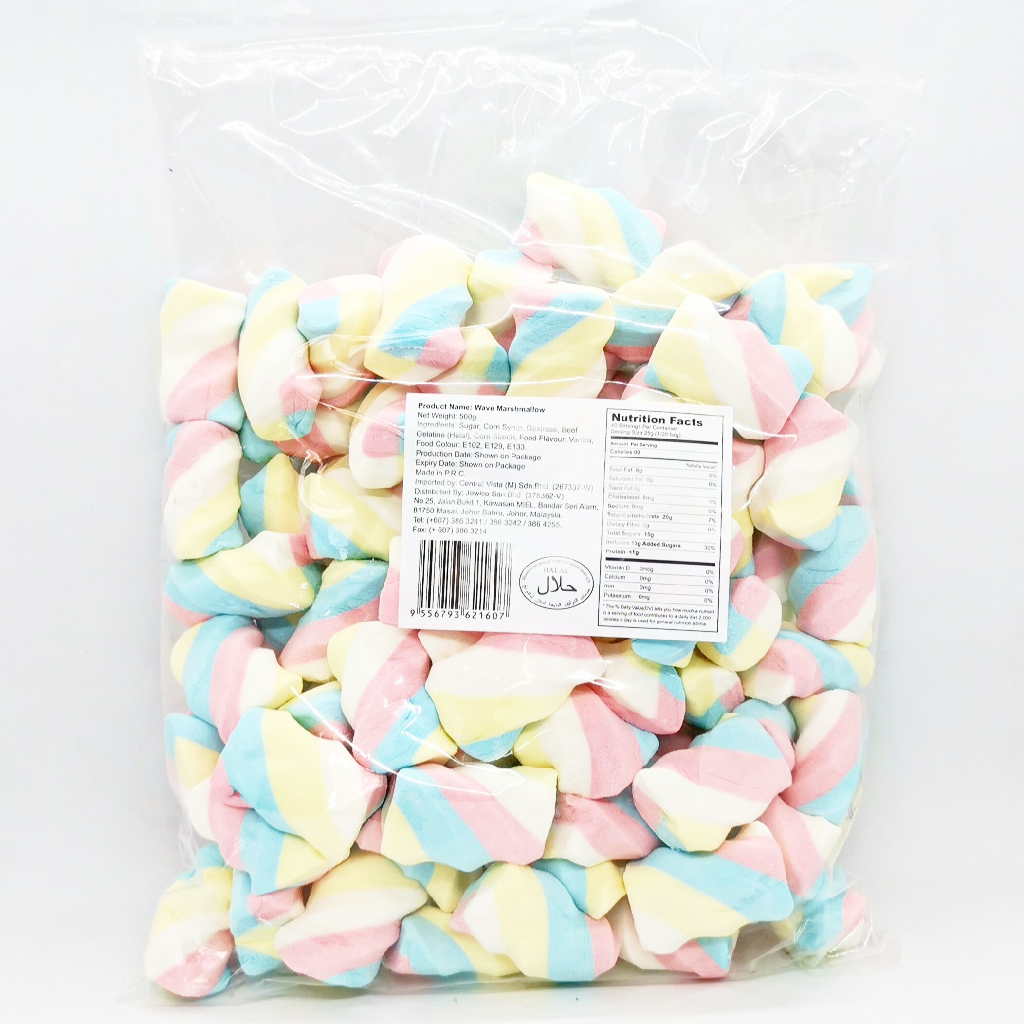 Rainbow Wave Large Marshmallow (500g) Halal / Gula Marshmallow | Lazada