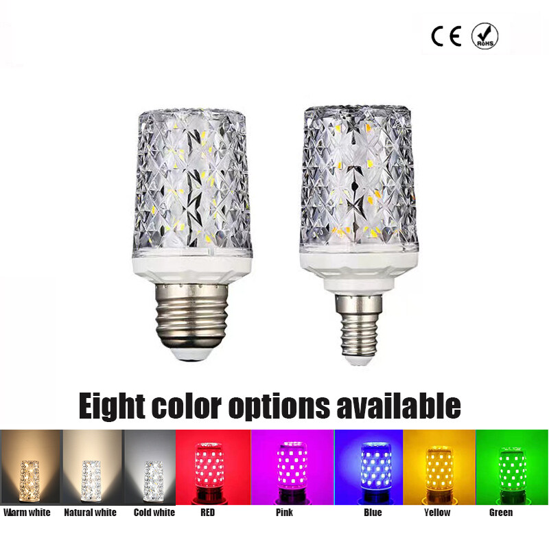 หลอดไฟไฟ Led สีแดงสว่างมากข้าวโพดสีฟ้าสีเหลืองสีเขียวสีชมพูมีหลายสีให้เลือกใช้ในครัวเรือนแสงสี