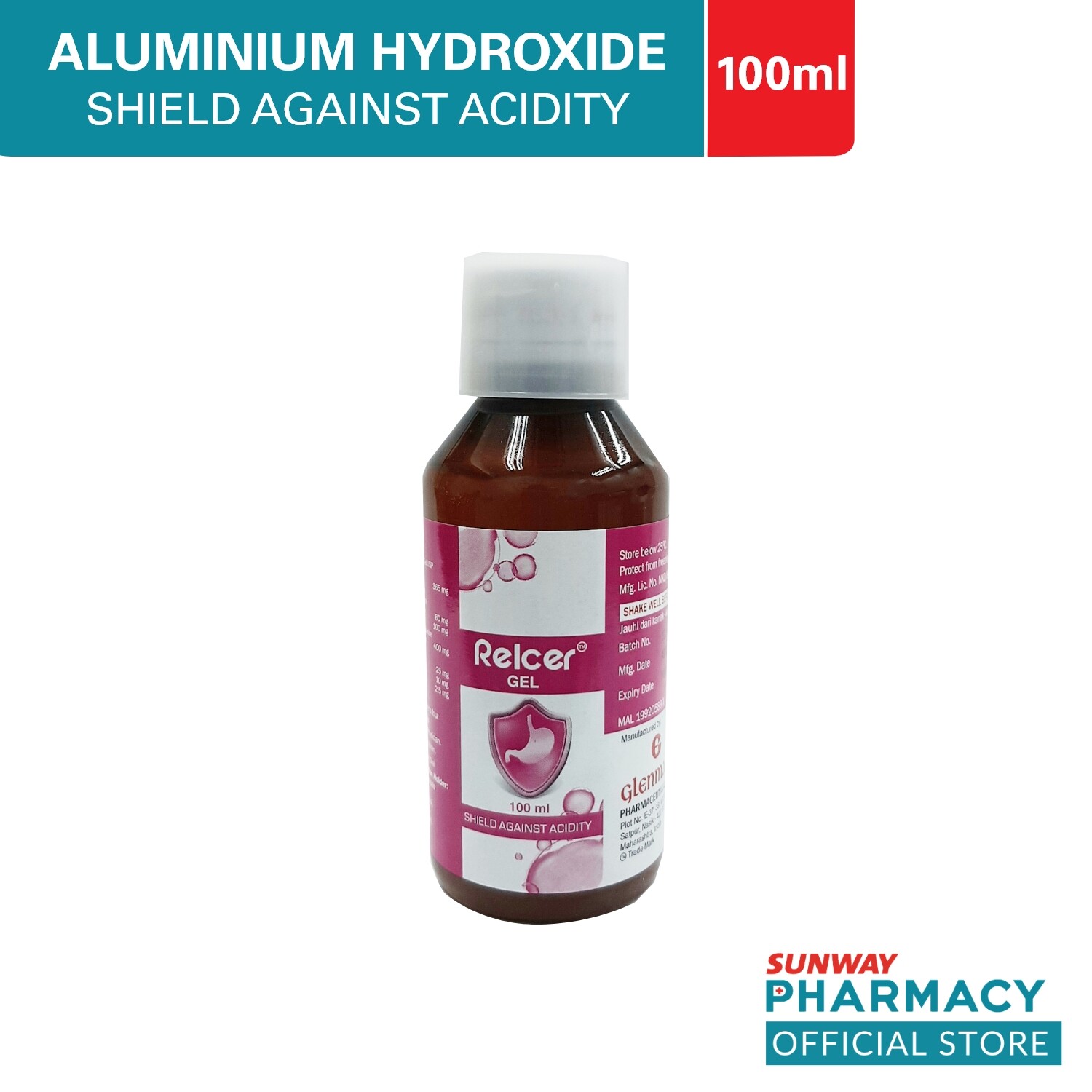 Relcer Gel Aluminium Hydroxide 100ml | Lazada