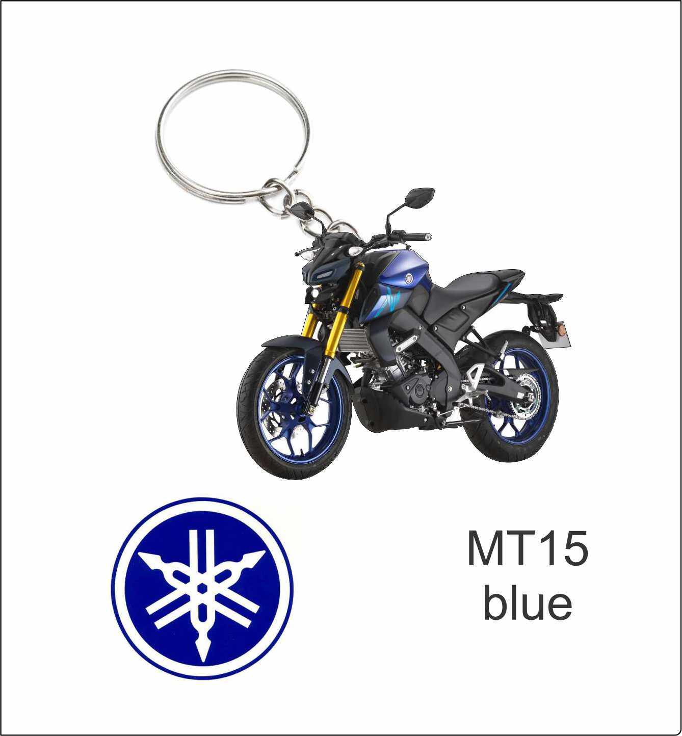 yamaha mt15 mt-15 blue keychain 2d | Lazada