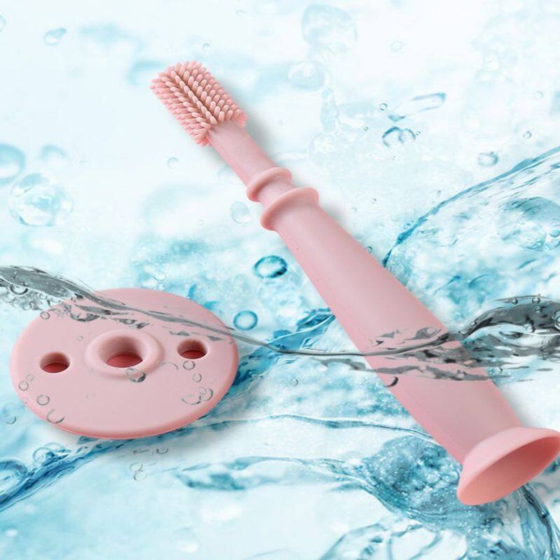 [TIS] 360 ° Rotation Baby Soft Toothbrush BPA Free Silicone Infant ...