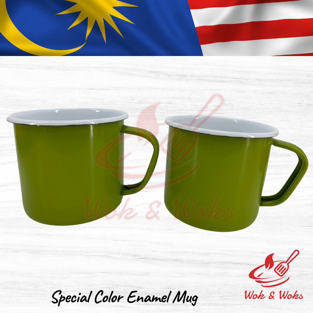Special Color Enamel Mug / Cawan Enamel Warna Khas | Lazada