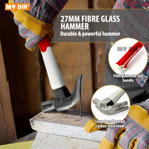 MYDIYHOMEDEPOT - 27MM FIBRE GLASS CLAW HAMMER TUKUL BESI TUKUL KUKU ...