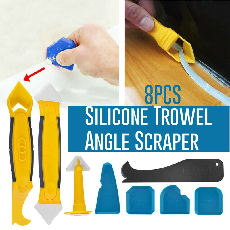 8Pcs Silicone Sealant Tool Caulk Remover Grouting Mastic Finishing Smoothing Kit - ey5ey54t ...