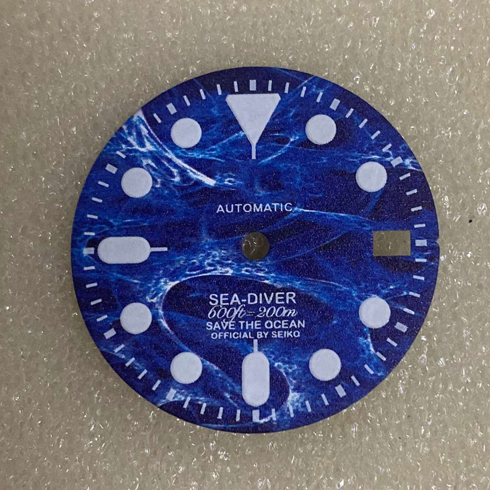 Replacement 28.5MM Watch Dial C3 Green Luminous Dial with logo for NH35 ...