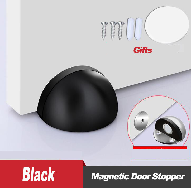 Homechic Half Moon Magnetic Door Stopper Stainless Steel Non Punching ...