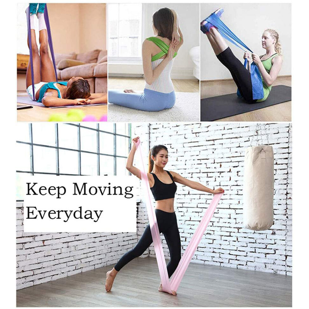 5pcs/set Fitness Yoga Ball Yoga Blocks Stretching Strap Resistance Loop ...