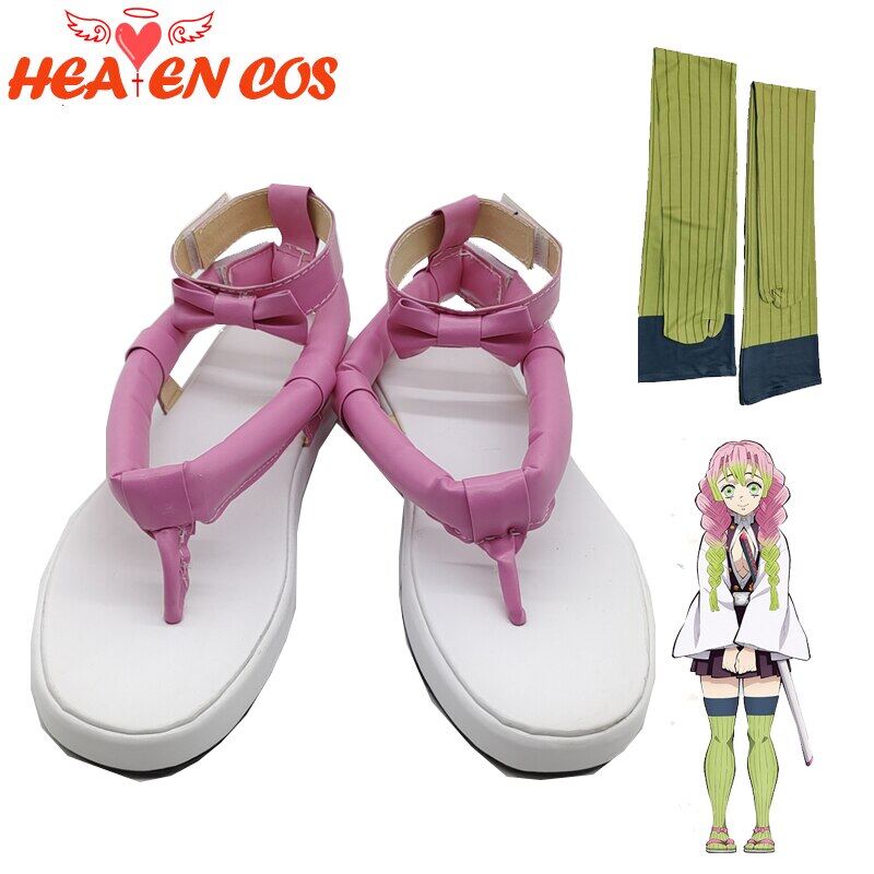 Heavencos Demon Slayer Kanroji Mitsuri Cosplay Costume Shoes With Socks ...