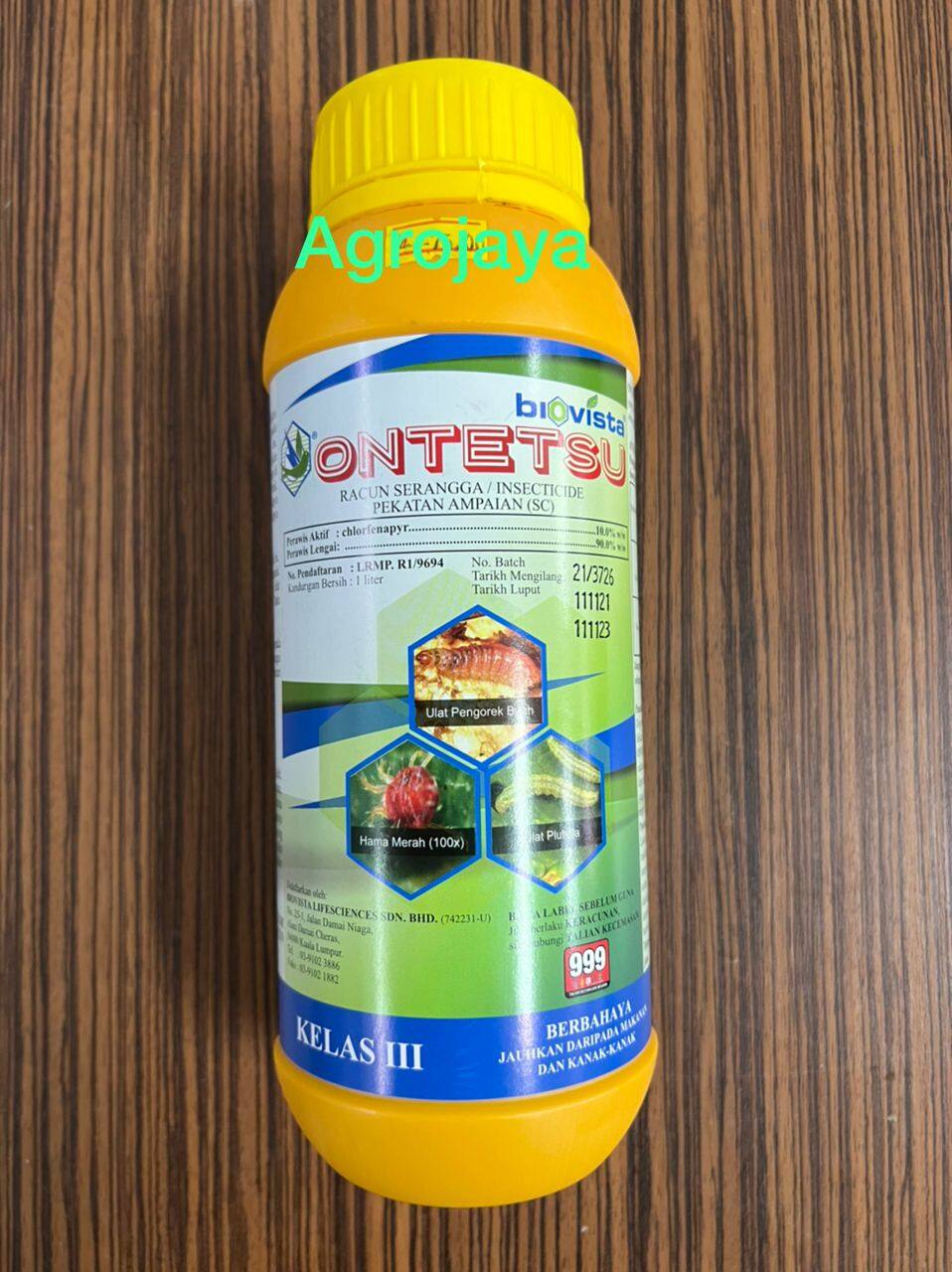 Biovista ONTETSU chlorfenapyr 10% Racun Serangga（Racun Ulat ...