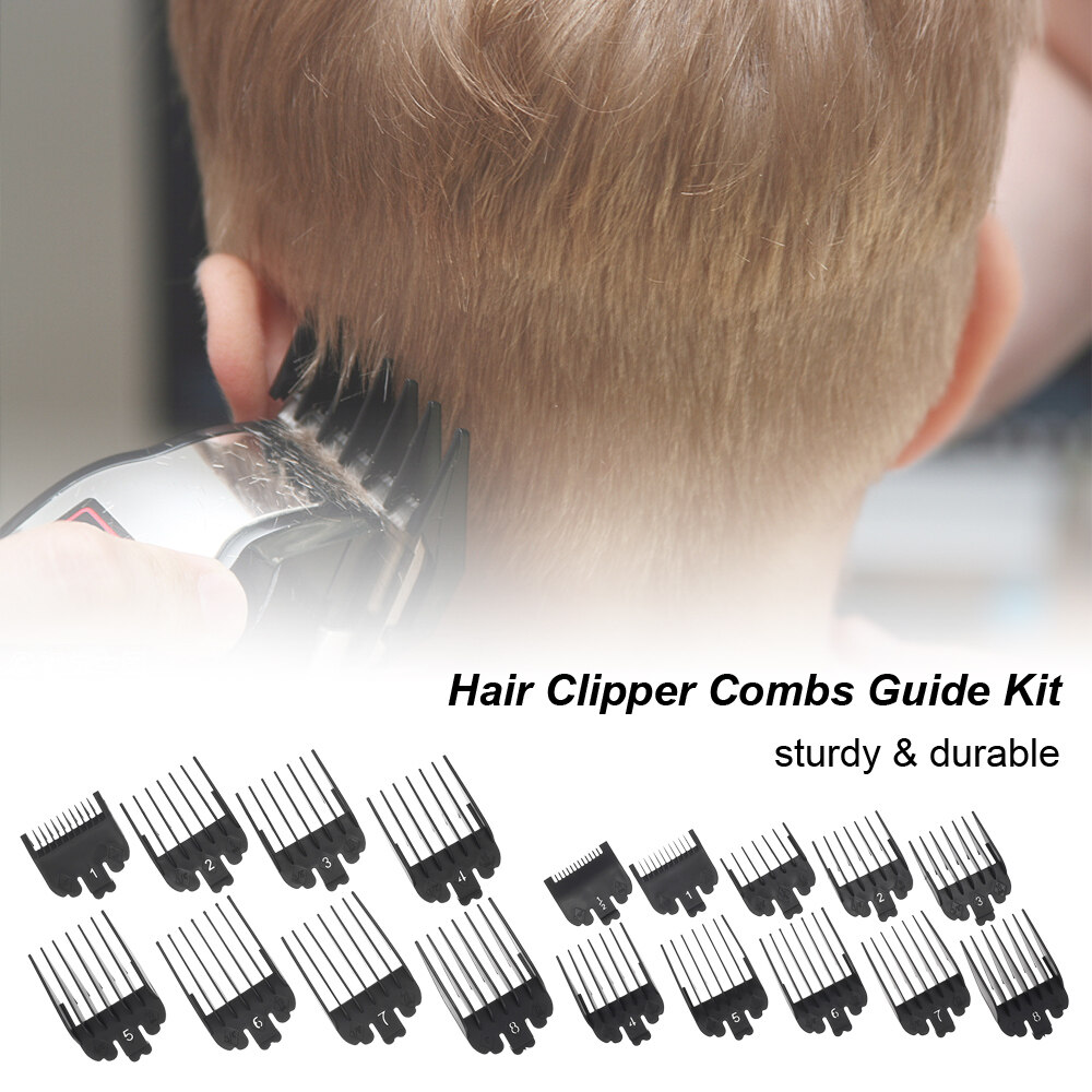 COOL HAIR Hair Cli-pper Combs Guide Kit Plastic Hair Trimmer Guards ...