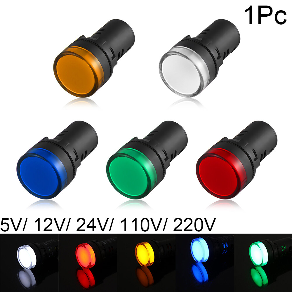 MDUCIN SHOP 1Pc Useful 5V 12V 24V 110V 220V Red Blue White Green Yellow ...