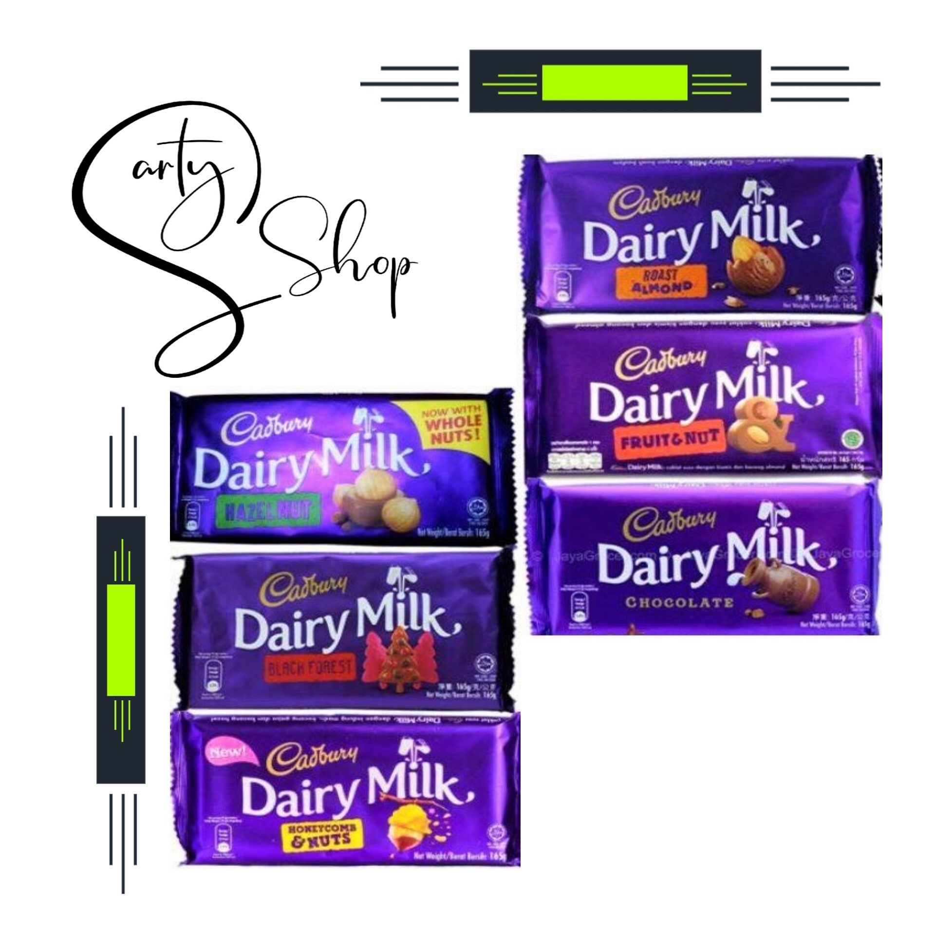 Cadbury Dairymilk Chocolate 160g ALL Flavour | Lazada