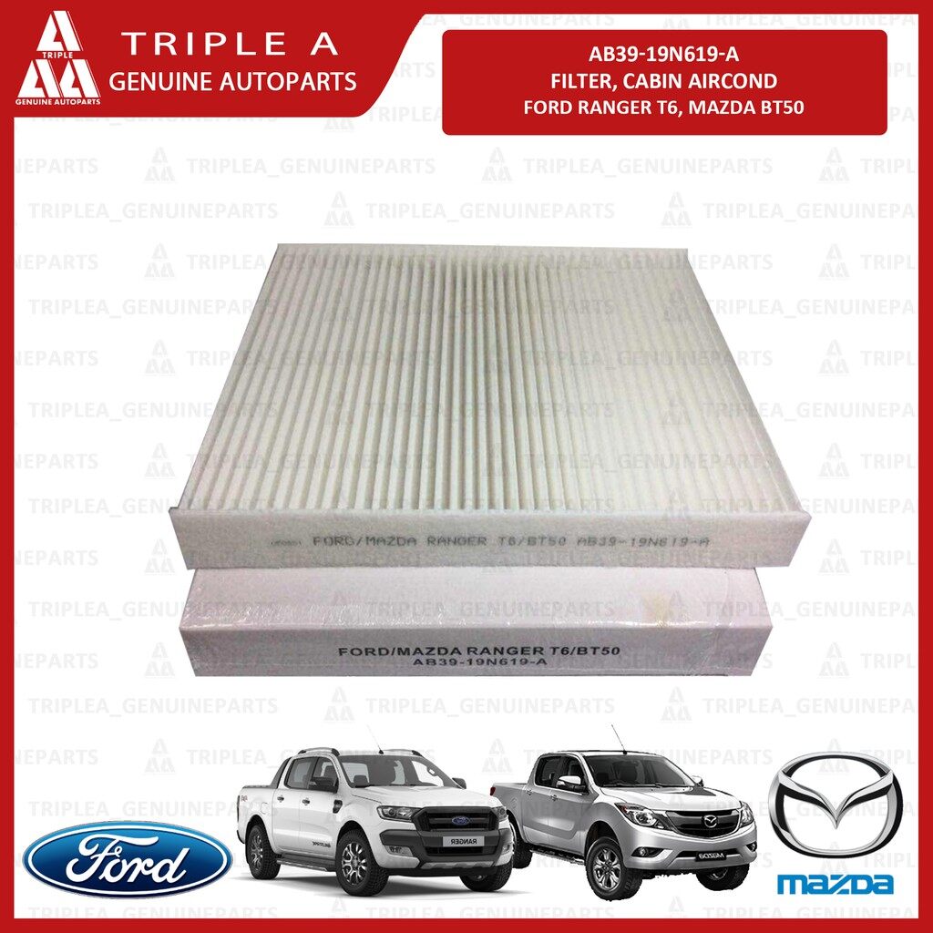 AB39-19N619-A Cabin Air Filter Ford Ranger T6, Mazda BT50 Air ...