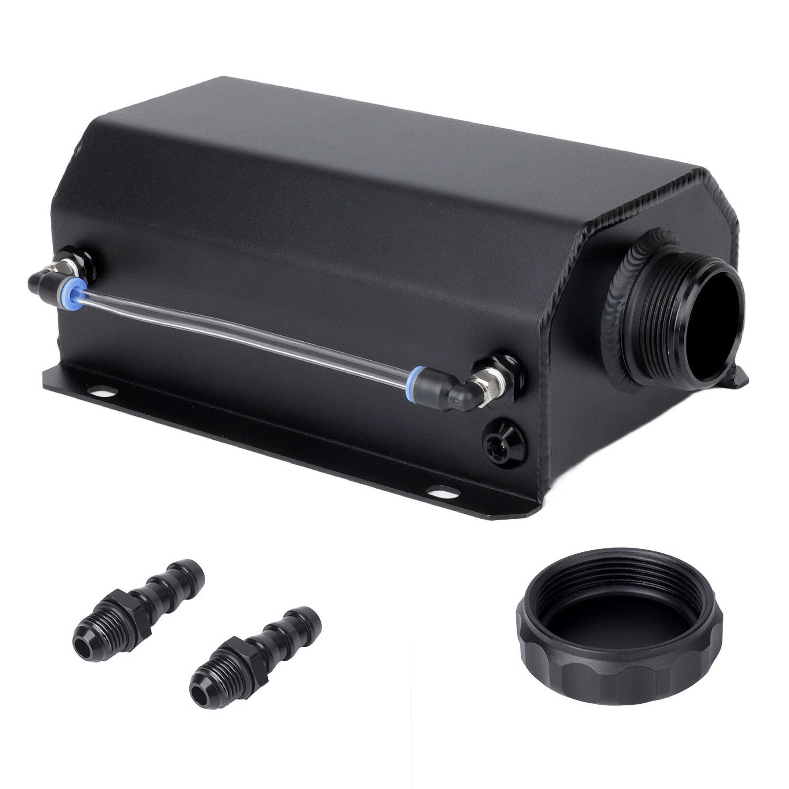 Universal 2L Aluminum Coolant Radiator Overflow Tank Oil Catch Can ...