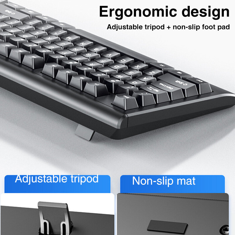 AULA AC106 Keyboard and Mouse Set 104 Key Gaming Keyboard USB Plug and ...