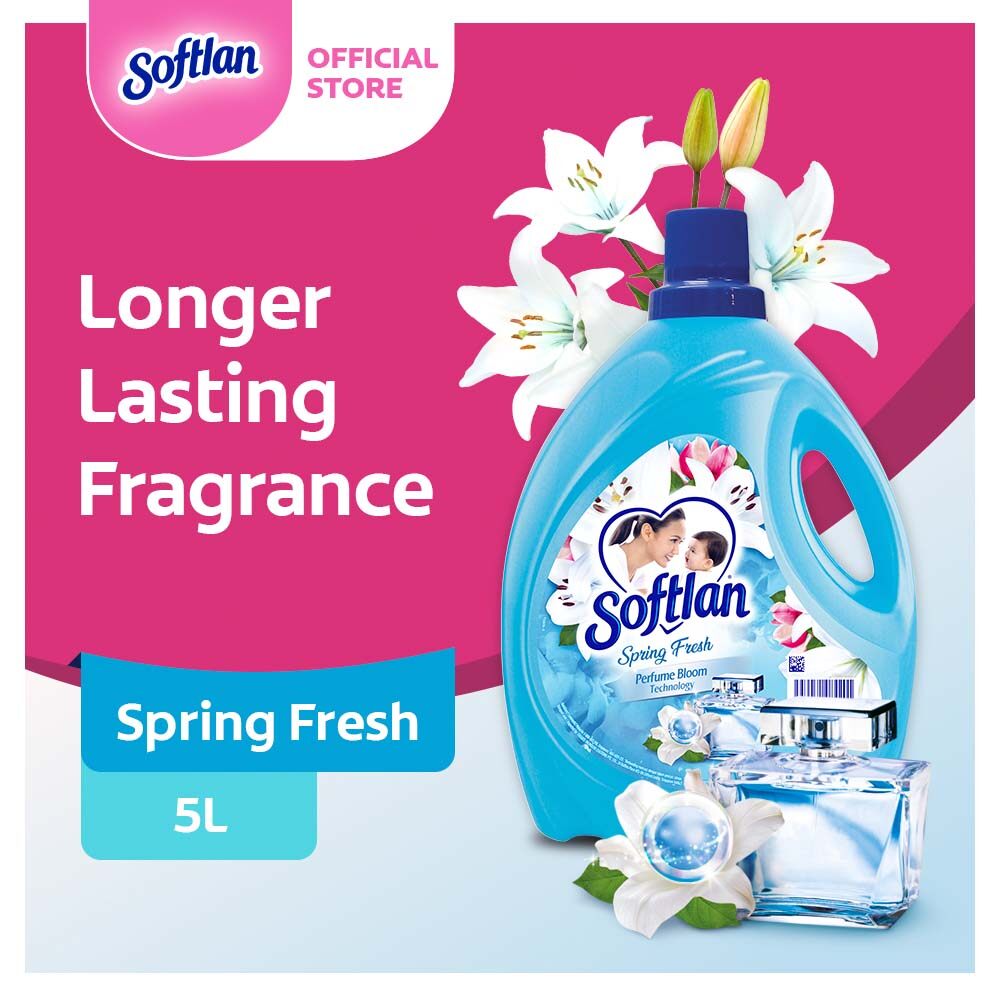 Softlan Spring Fresh (Blue) Fabric Softener 5L | Lazada