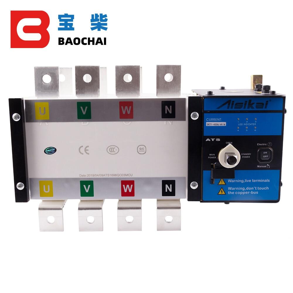 Aisikai 400A 4P ATS Genset Automatic Transfer Switch Diesel Generator ...