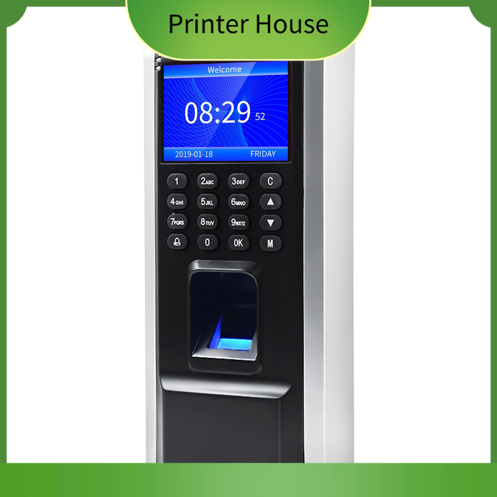 Fingerprint Access Control Time Attendance Machine Biometric Time Clock ...
