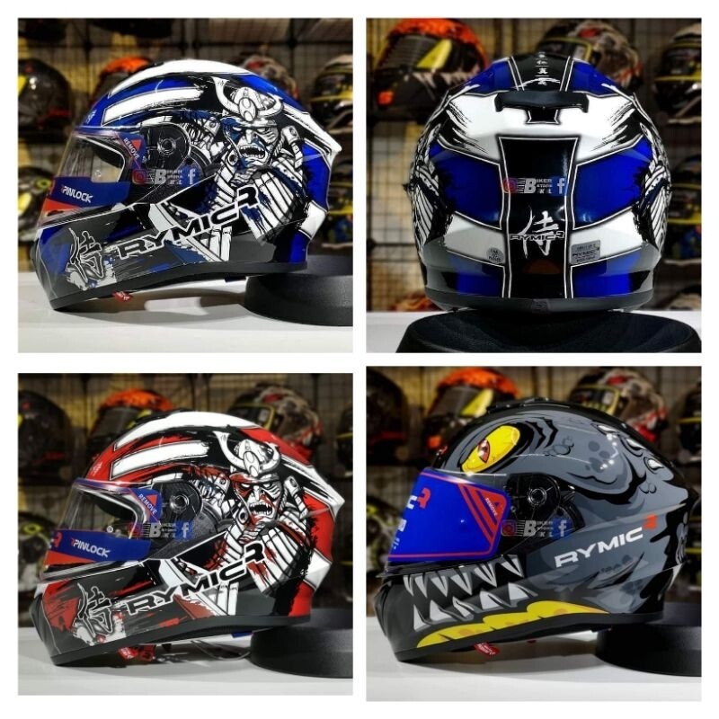 Original Rymic Samurai Full Face Helmet | Lazada