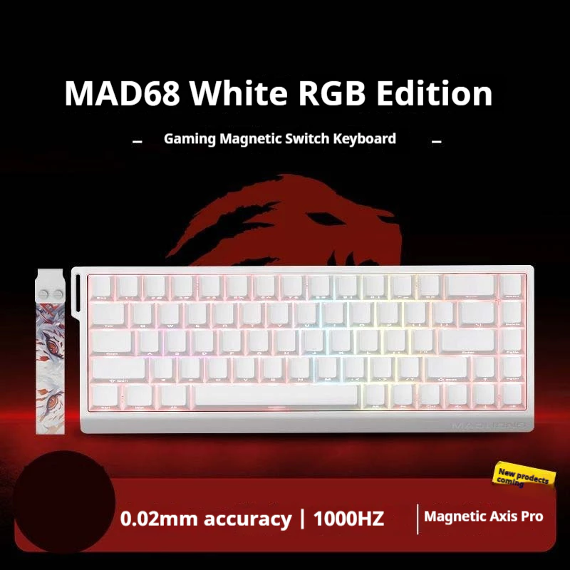 MADLIONS MAD 60/68HE Eesports magnetic axis keyboard with streamlined ...