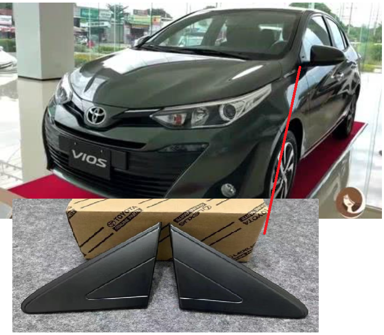 ONE SIDE FOR TOYOTA VIOS 2018 2019 2020 Rearview Mirror Triangle Cover ...