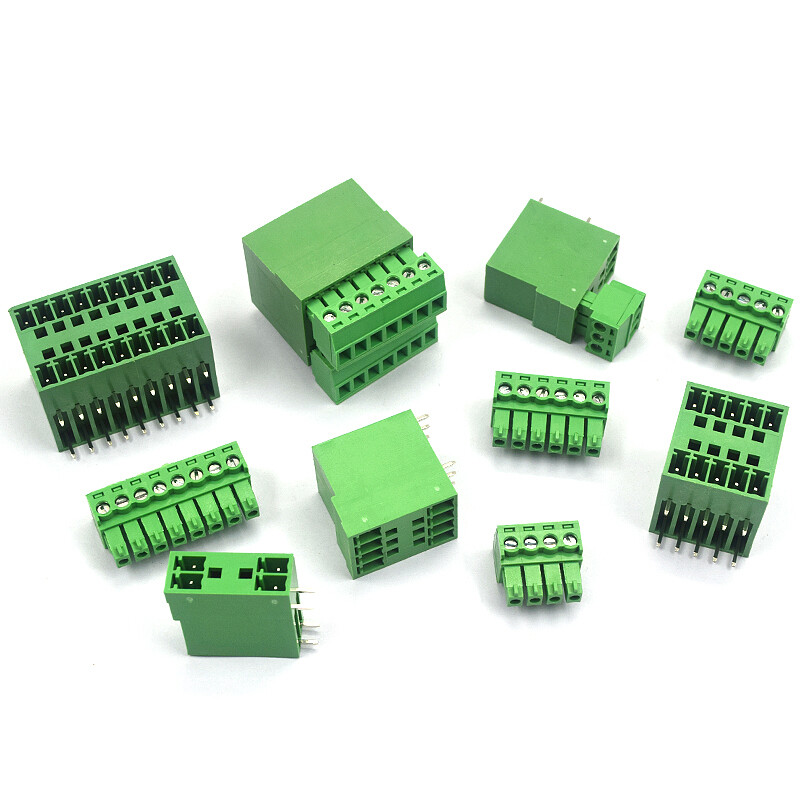 PCB Plug-In เทอร์มินัล15EDGRH3.81mm,ที่นั่งข้อศอกแบบปลั๊กสองชั้นพร้อม ...