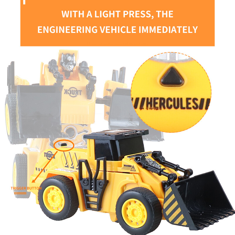 LS Boys Transforming Forklift Toys Children 'S Bulldozer Toy Car ...