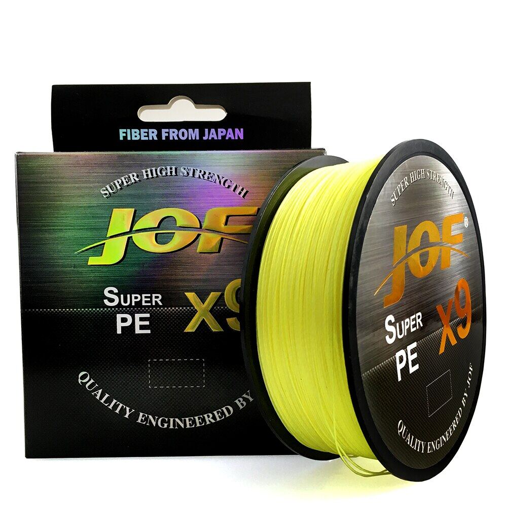 JOF 9เส้น500เมตร300เมตร100เมตรที่มีคุณภาพสูง PE ถักสายตกปลาน้ำเค็มสานม ...