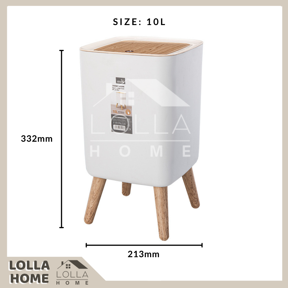 10L 7L 2L Trash Can Nordic Style High Foot Dustbin Kitchen Rubbish Bin Desktop Bin Table Bin ...