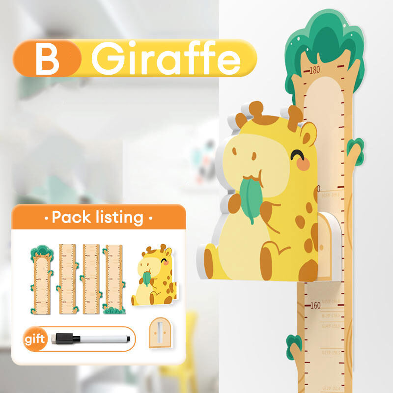 3D Kids Measuring Chart for Wall Removable Adjustable Child's Measuring ...