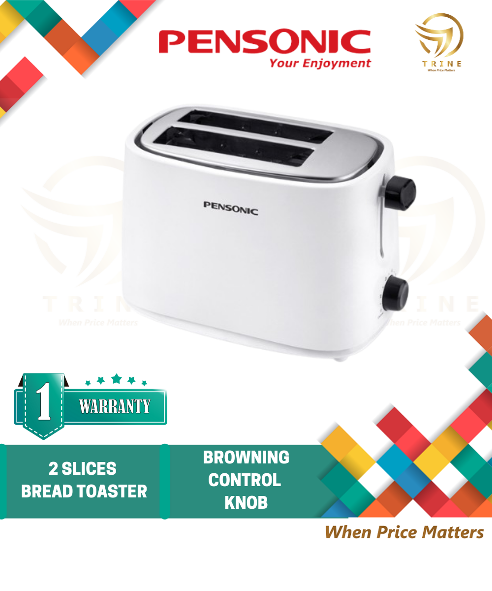 Pensonic PT-928 Bread Toaster 2-Slices Pembakar Roti - Easy Clean | Lazada