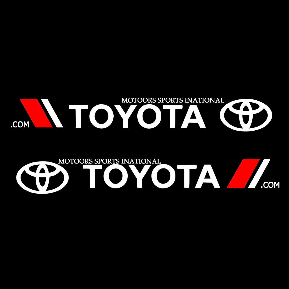 1 Pair Car Body Side Skirt Waterproof Vinyl Stickers For Toyota Camry ...