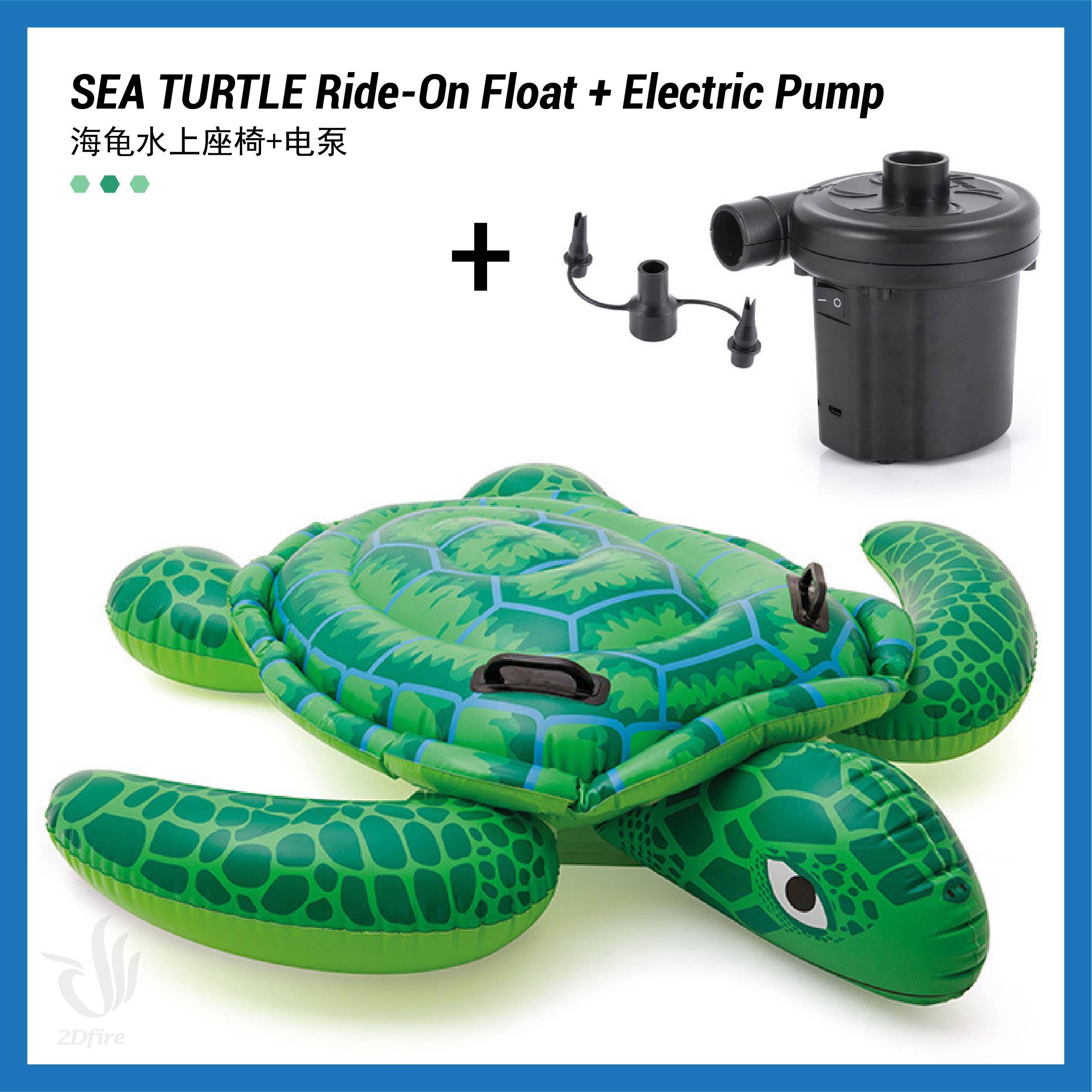 INTEX Inflatable Water Play Toy Turtle Swimming Pool Ring Swimming ...