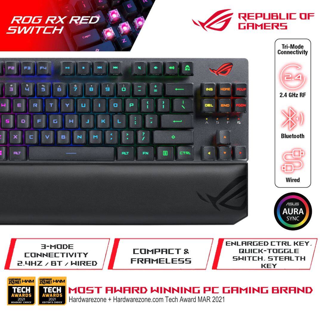 ASUS ROG Strix Scope RX TKL Wireless Deluxe (X807) - 80% Gaming ...