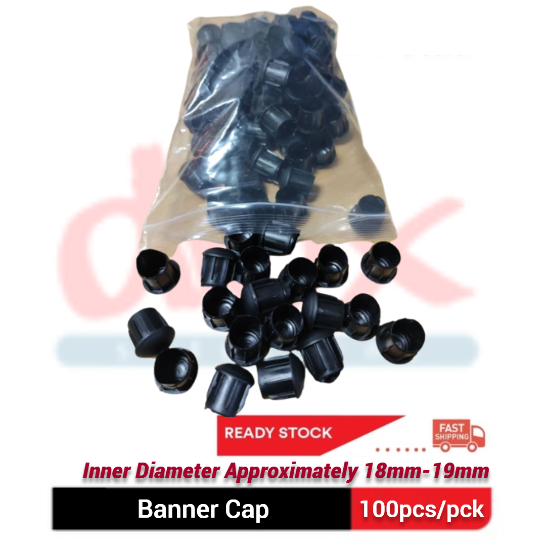 PVC Pipe End Cap/ Banner Cap/ Black PVC Pipe End Cap/ Banner Cap for ...