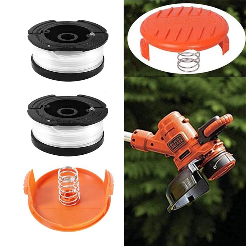 Lawn Trimmer Line, 7 Pieces Thread Spools for Black and Grass Trimmer ...