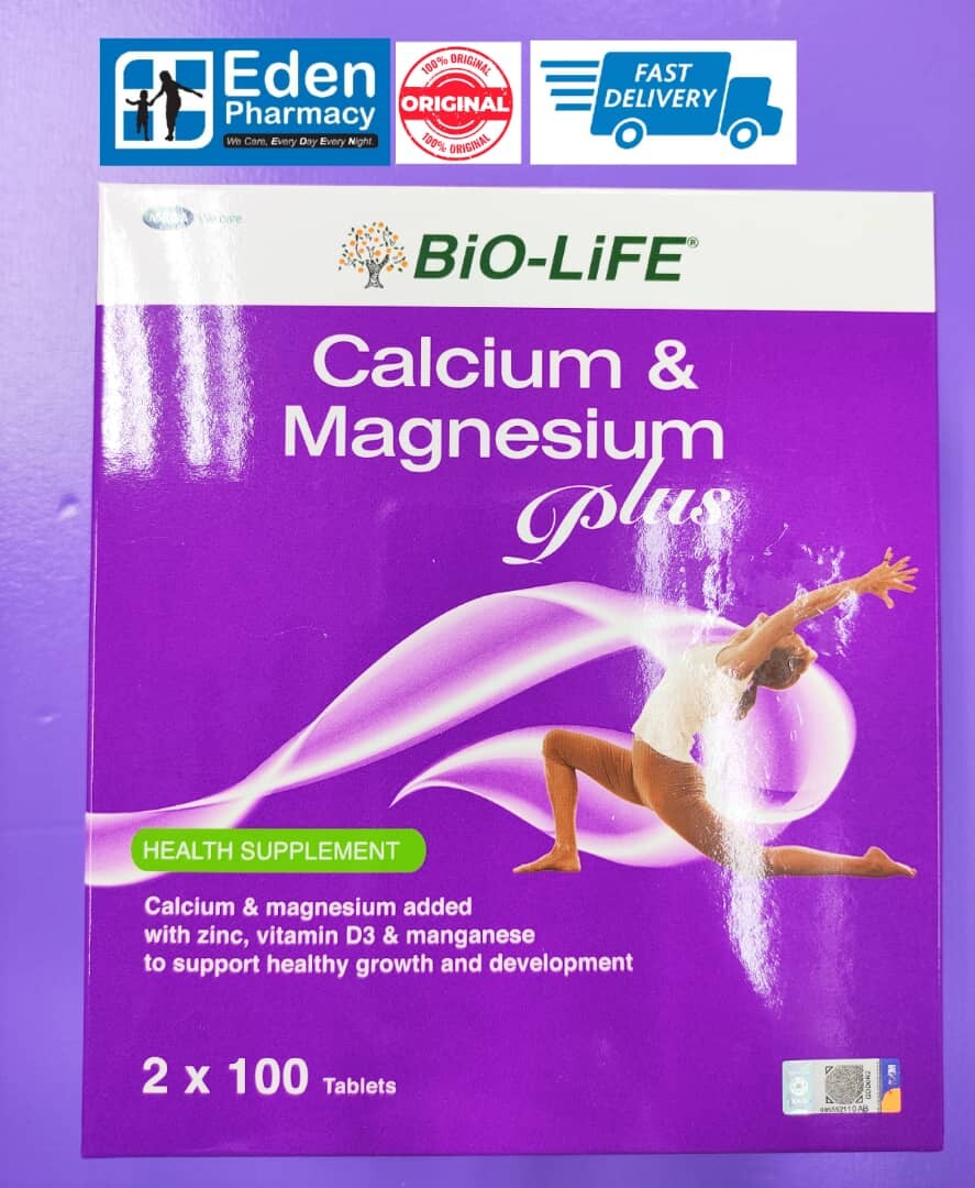 BioLife Bio Life Bio-Life Calcium & Magnesium Plus ( 100 tablets ) | Lazada
