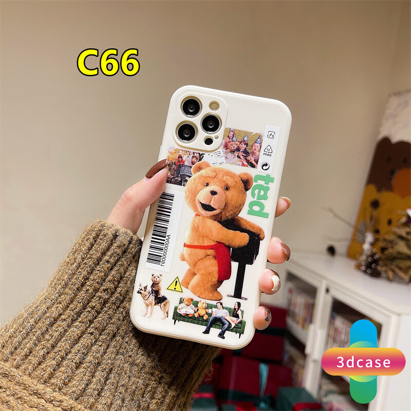 ลายหมีแพนด้าเคสโทรศัพท์ Realme C15 C12 C25 C25S C31 C35 5 5S 5i 6i C3 ...