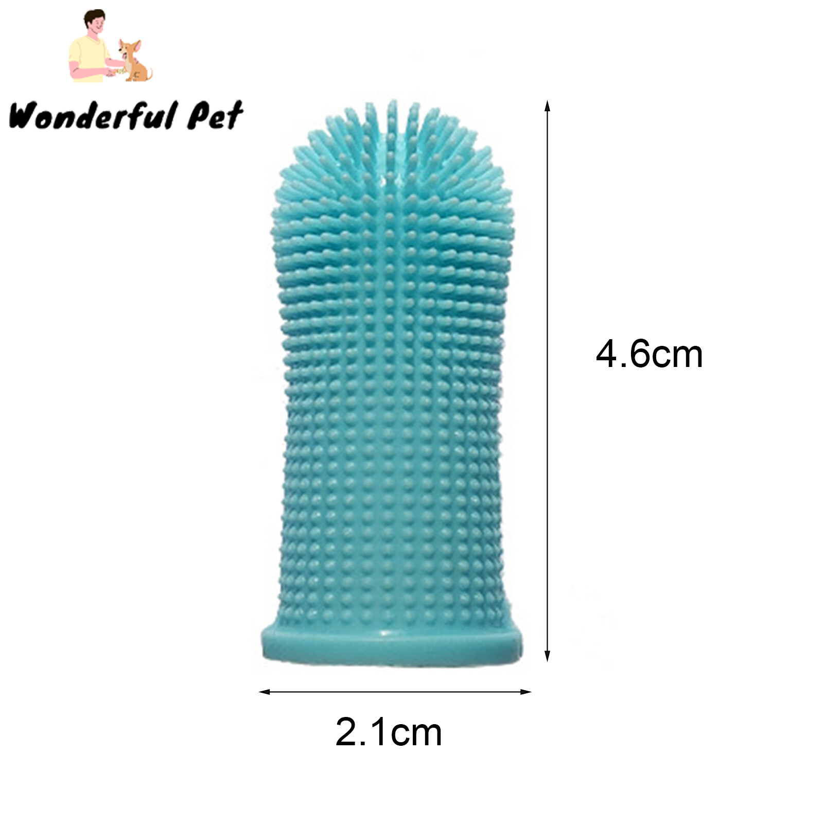 【Pet Supplies 】Pet Fingertip Toothbrush Soft Bristles Oral Cleaning ...