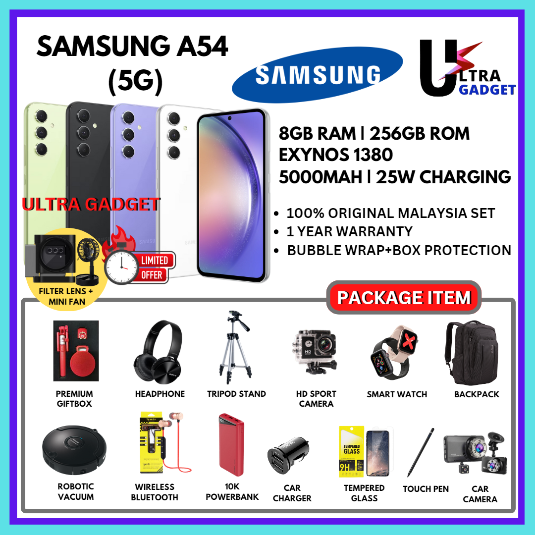 Samsung A34 5G | A54 5G [RAM 8GB + ROM 256GB] Original Samsung Malaysia | Lazada